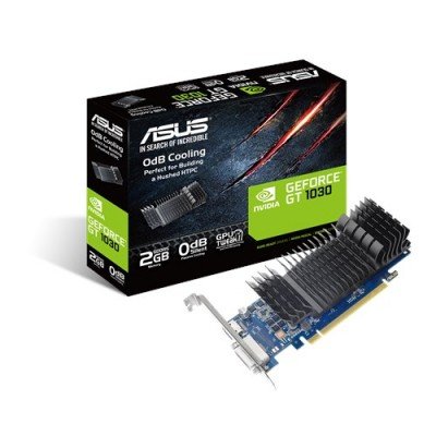 Asus Grafička kartica NVIDIA GeForce low porfile GT1030 2 GB GDDR5 64-bit DVI-D HDMI | GT1030-SL-2G-BRK