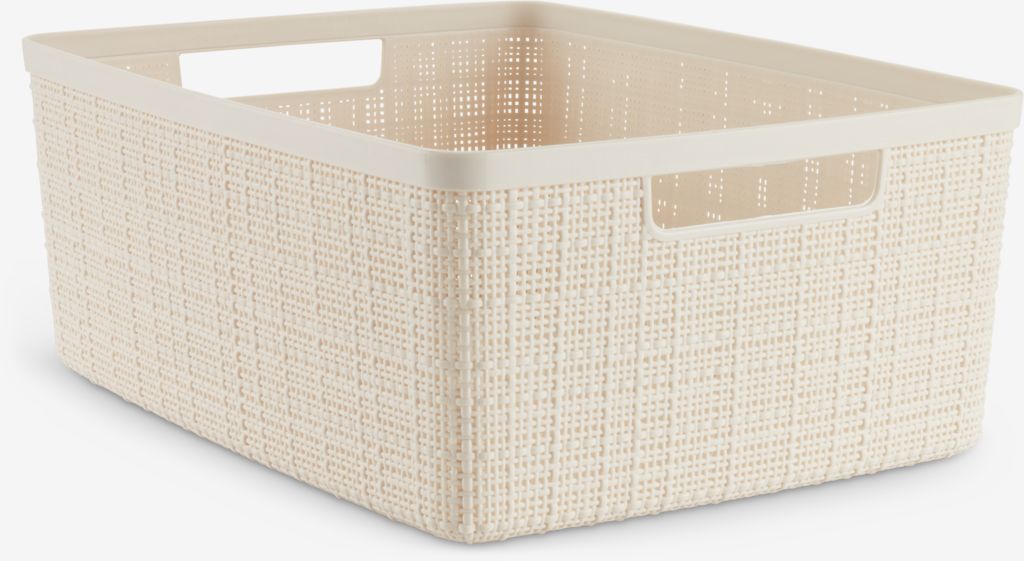 Korpa JUTE 12 ltr. plastika prljavo bela