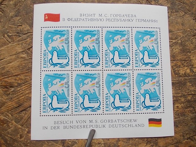 ** SSSR EUROPA 1989 BLOK **