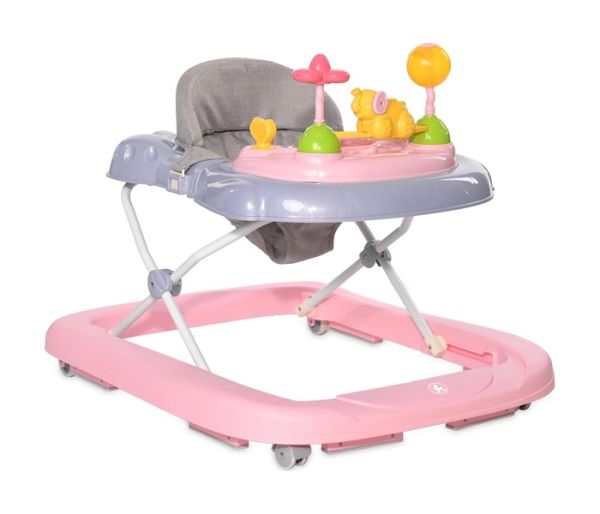 Lorelli dubak za bebe Happy Land – Bubblegum (roze-sivi), 10120430017