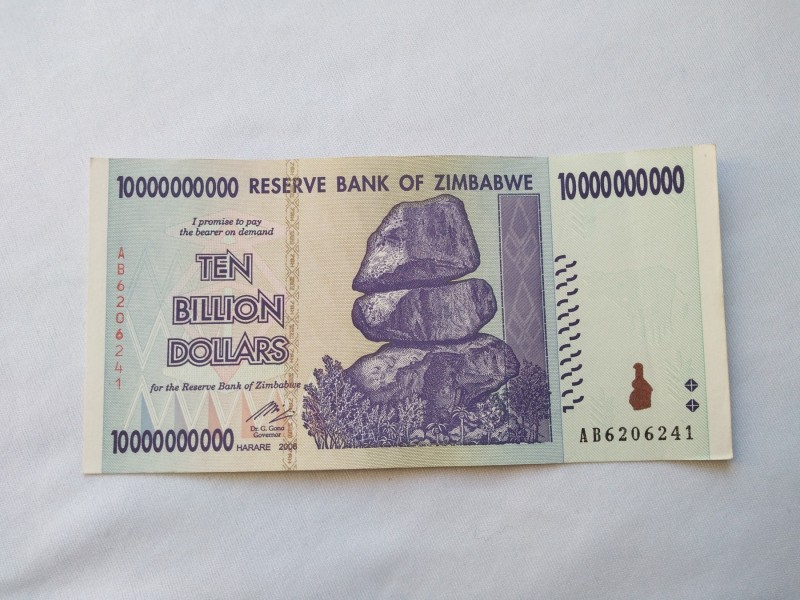 Zimbabve 10.000.000.000 dolara,2006 god.aUNC