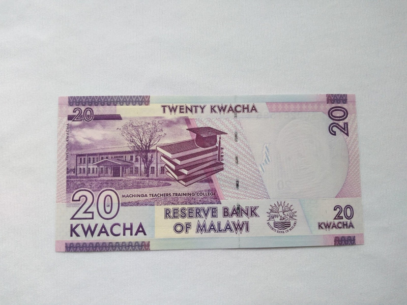 Malavi 20 kvacha,2015 god.UNC