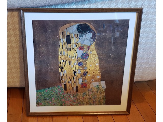 Gustav Klimt Kiss reproduk. iz Klimtovog muzeja u Becu