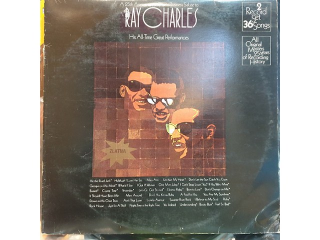 Ray Charles ‎– A 25th Anniversary , 2 x LP