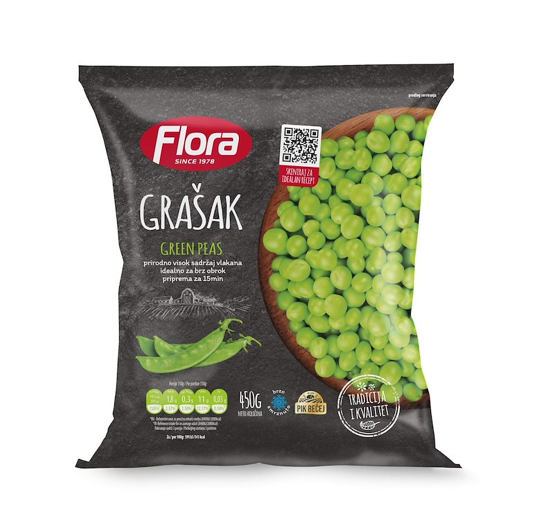 Flora grašak 450g Flora