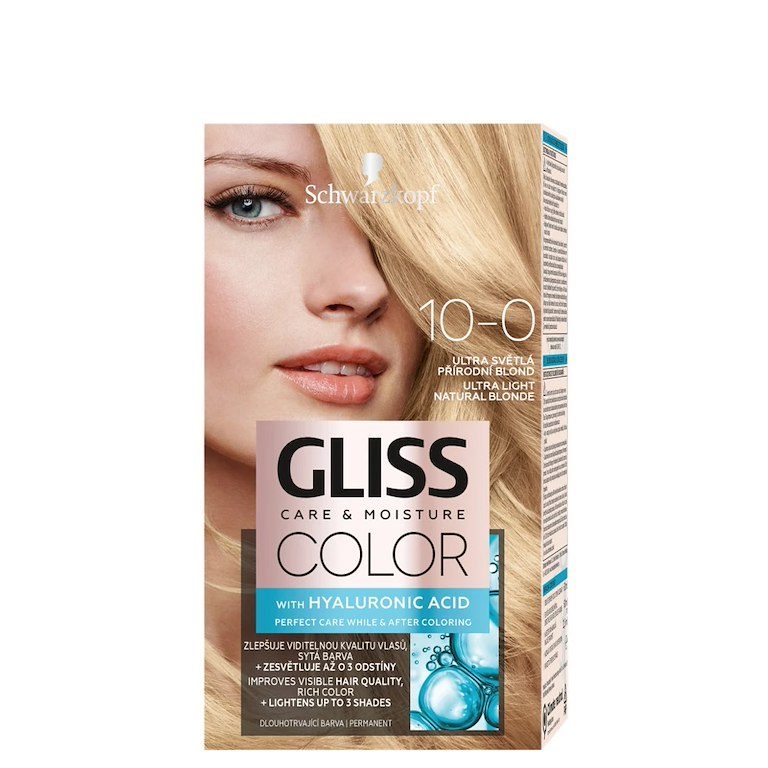 SCHWARZKOPF GLISS BOJA ZA KOSU 10-0 ULTRA PRIRODNA SVETLOPLAVA