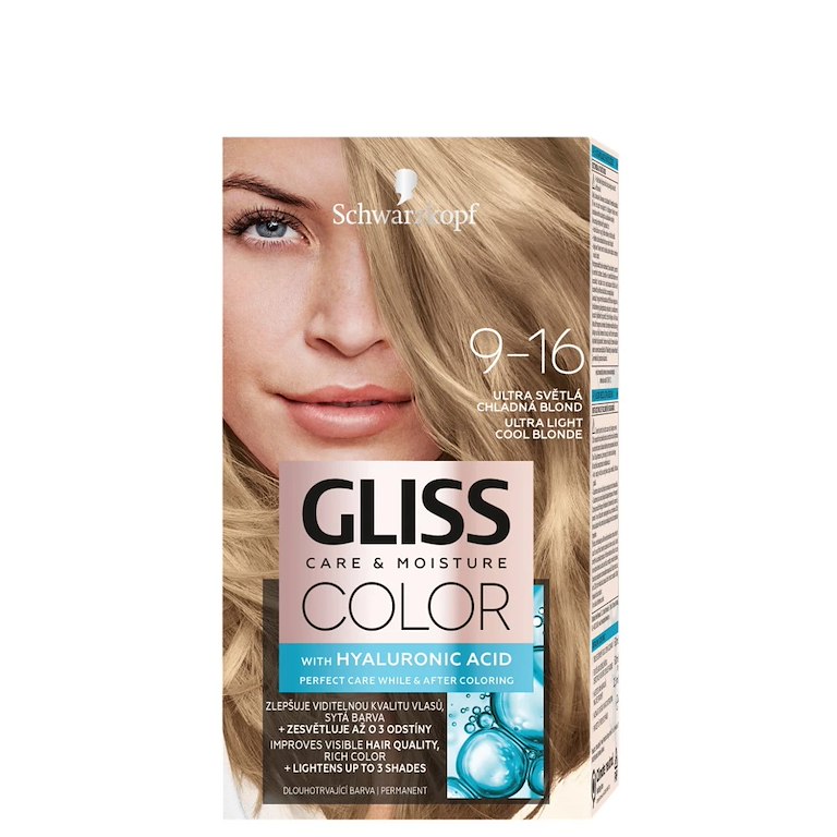 SCHWARZKOPF GLISS BOJA ZA KOSU 9-16 ULTRA HLADNA SVETLOPLAVA