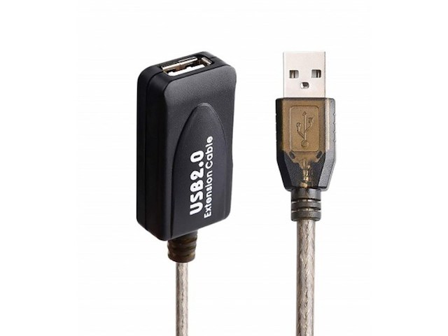 Kabl USB2.0 A muški-USB2.0 A ženski aktivni 20m