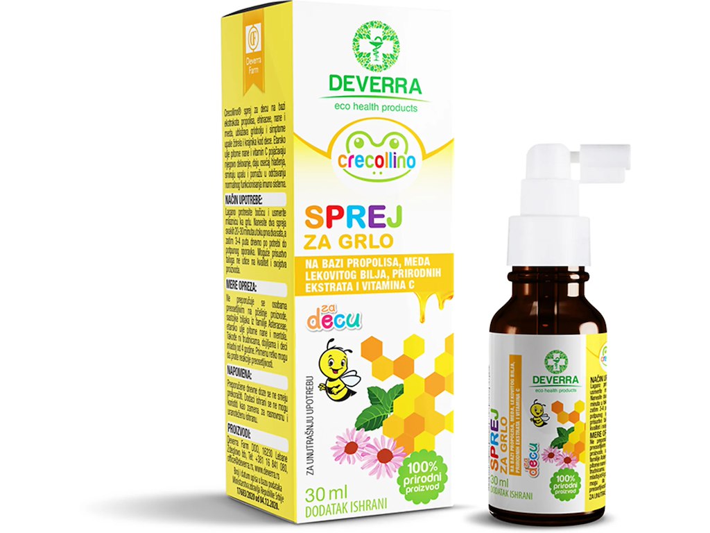 Deverra Farm Sprej Creccolino na bazi propolisa 30ml