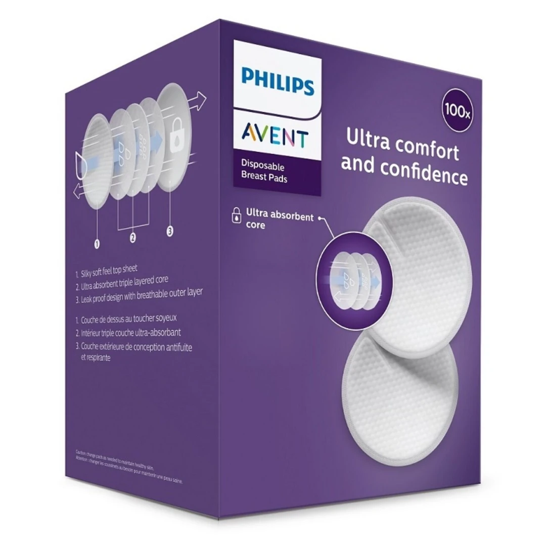 Philips AVENT Jednokratni Ulošci Tuferi za Grudi 100 Komada