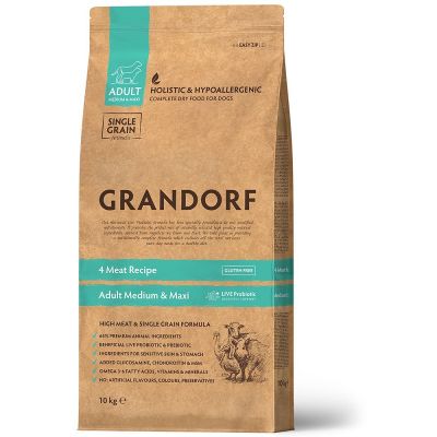 Grandorf Dog Adult Medium & Maxi Breeds 4 Vrste Mesa 10kg