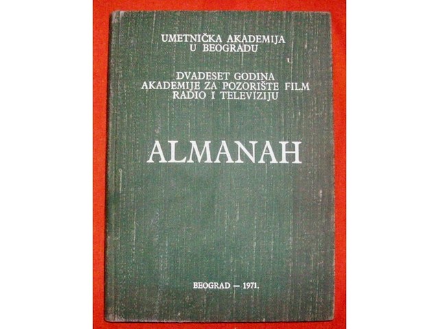 Almanah - Umetnička akademija u Beogradu (1949-1969)