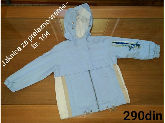 Svetlo plava jaknica za devojčice br. 104