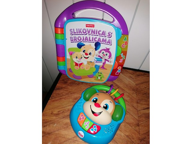 Fisher price slikovnica sa brojalicama+klavir sveznalic