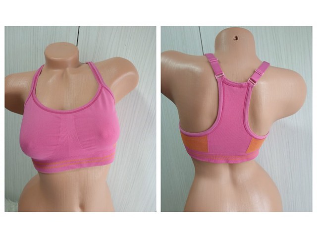 ROZE NARANDZASTI SPORTSKI TOP ZA TRENING S/M