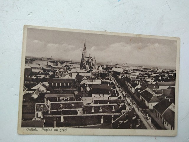 Osijek - 1930. Pogled na grad
