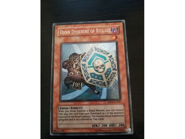 Yu-GI-OH!- Djinn Disserere of Rituals (Secret rare)