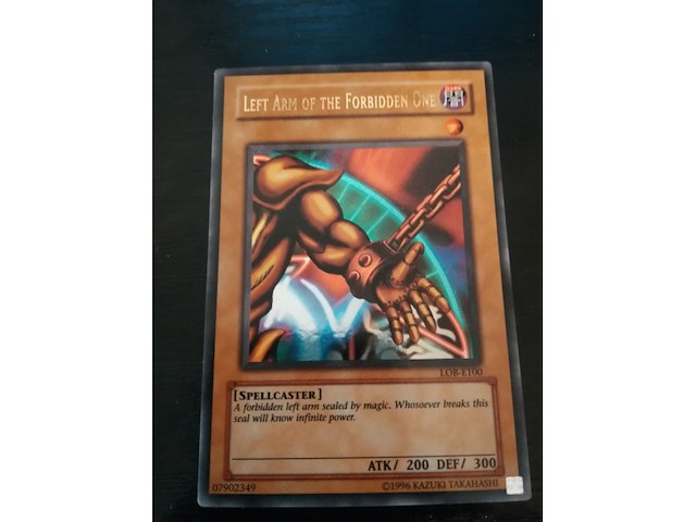 Yu-GI-OH!- Left arm of the Forbidden one (Ultra rare)