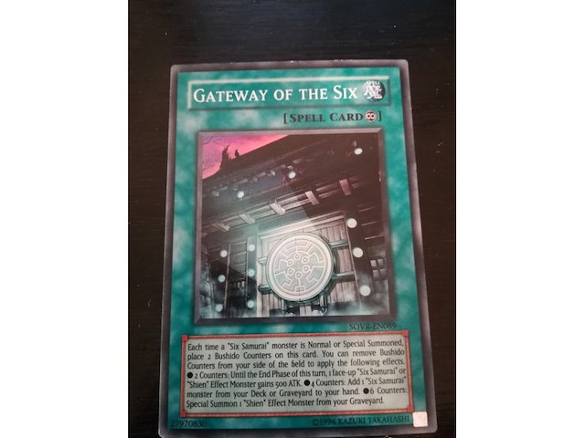 Yu-GI-OH!- Gateway of the six (Super rare)