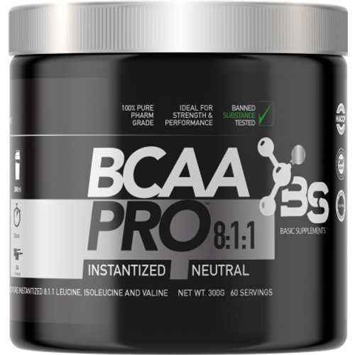 Basic Supplements BCAA Pro 8:1:1, Neutral 300g