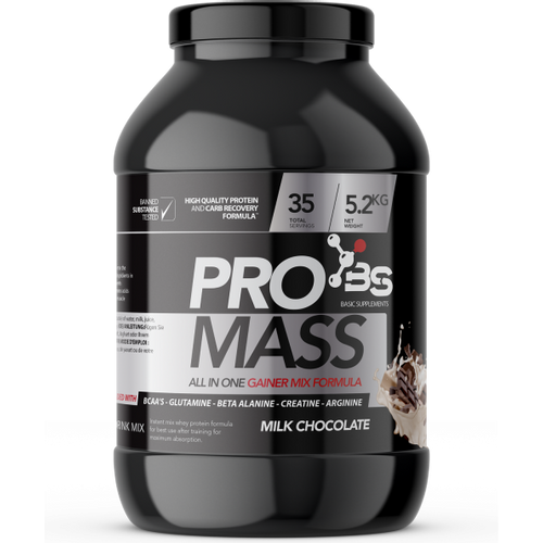 Basic Supplements Pro Mass Gainer, Milk Chocolate 5.2kg