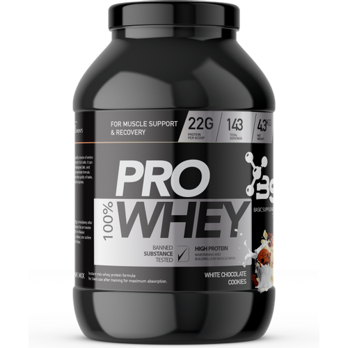 Basic Supplements Pro Whey, White Chocolate & Cookie 4.3kg
