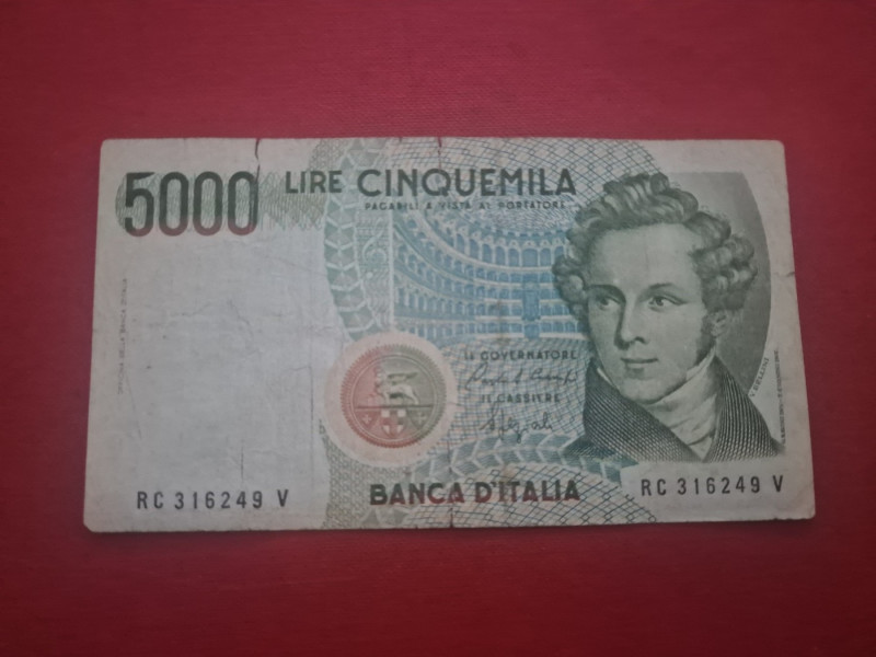 Italija 5000 Lira 1985