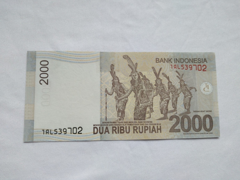 Indonezija 2.000 rupija,2009 god.UNC