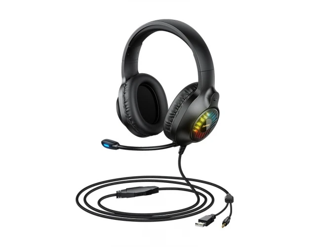 Remax RM-850 7.1 RGB gejmerske slušalice crne