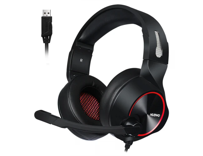 Nubwo gaming slušalice N11U LED USB crno-crvene