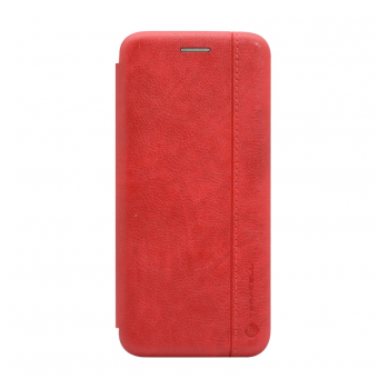 Maska na preklop Teracell Leather za Xiaomi Mi 10T Lite crvena