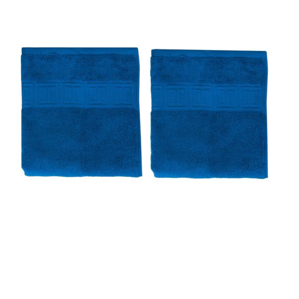 Set 2 peškira 50x100 cm plavi