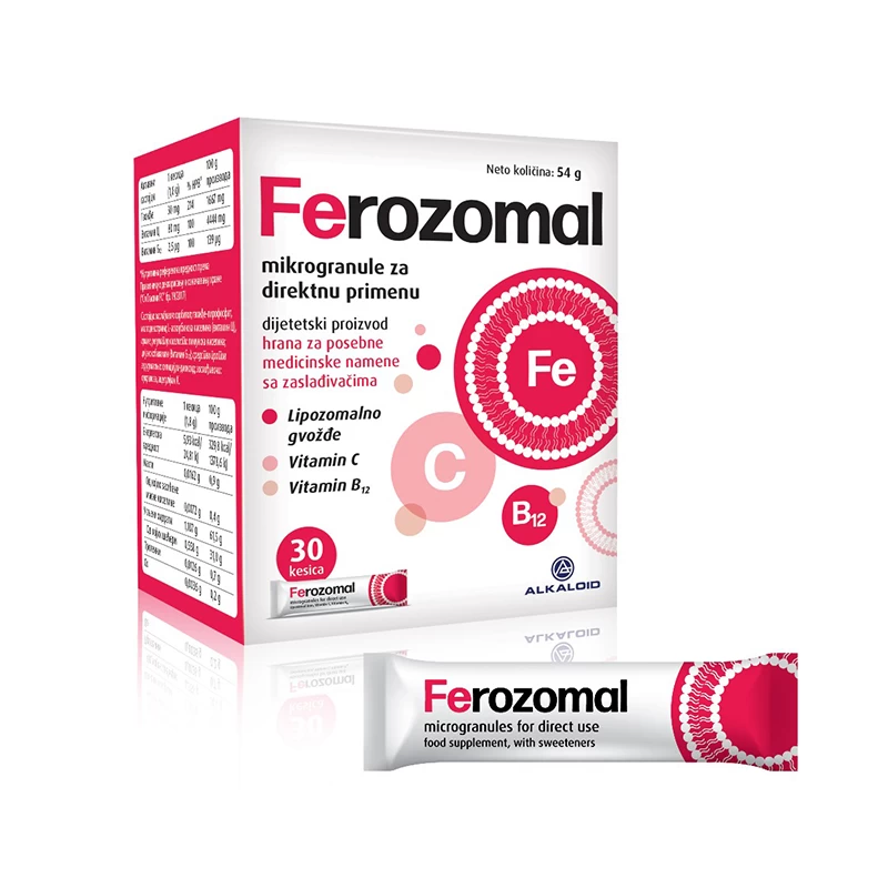 Ferozomal mikrogranule za direktnu primenu 30 kesica Alkaloid