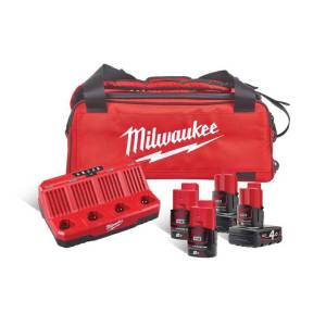 M12NRG-424B PUNJAČ + 4 BATERIJE MILWAUKEE