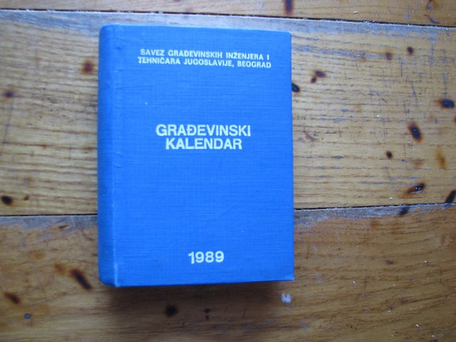 GRADFJEVINSKI KALENDAR 1989