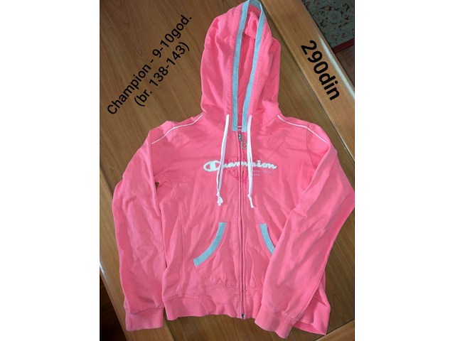 Champion duks sa kapuljacom roze br. 138