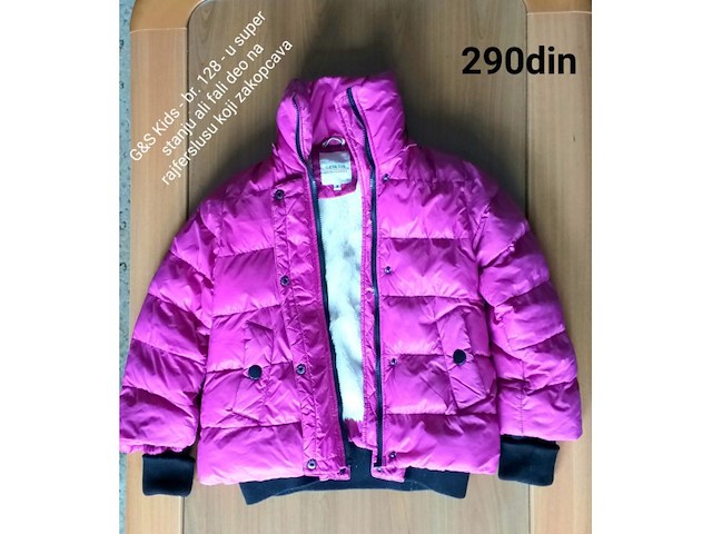 G&;;S Kids roza jakna za devojčice br. 128
