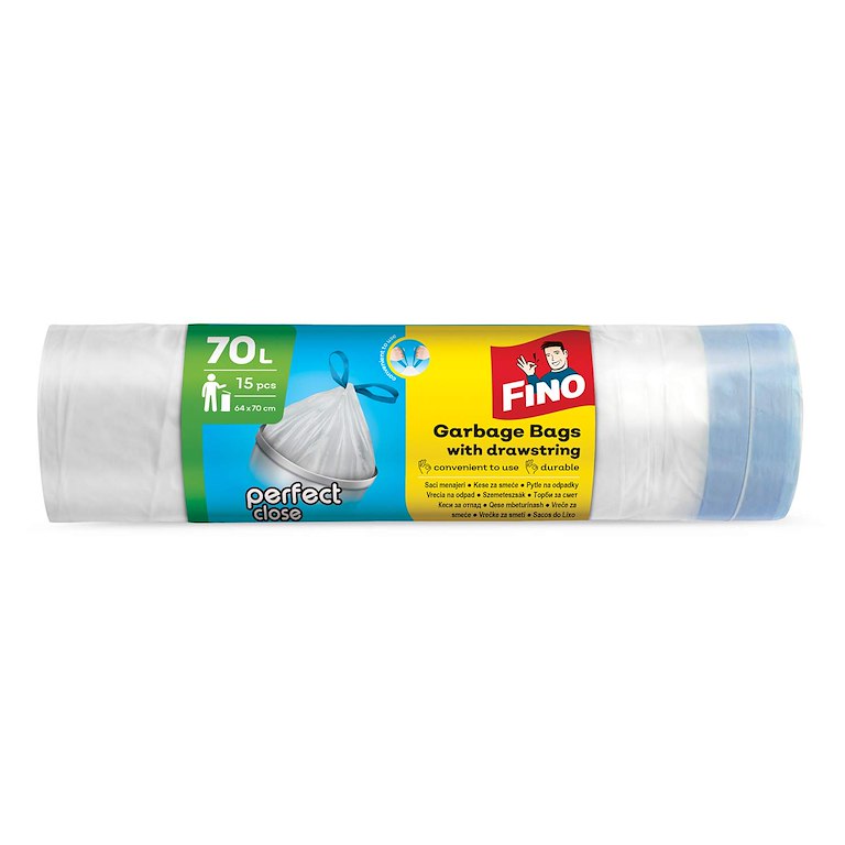 Fino kese za smeće u boji fino hd 70l 15/1 fino