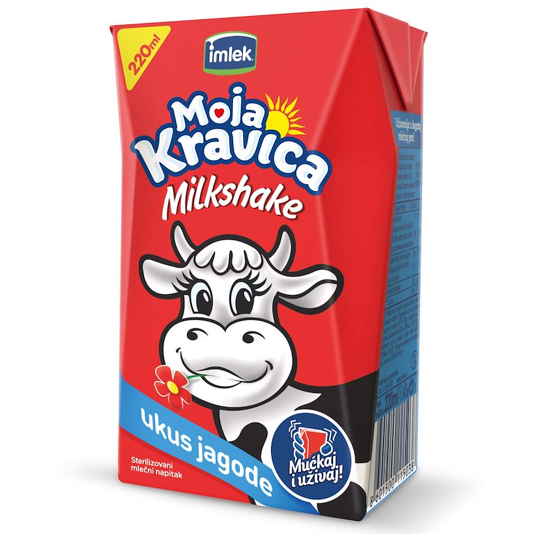 Moja kravica milk šejk jagoda 235ml tb moja kravica