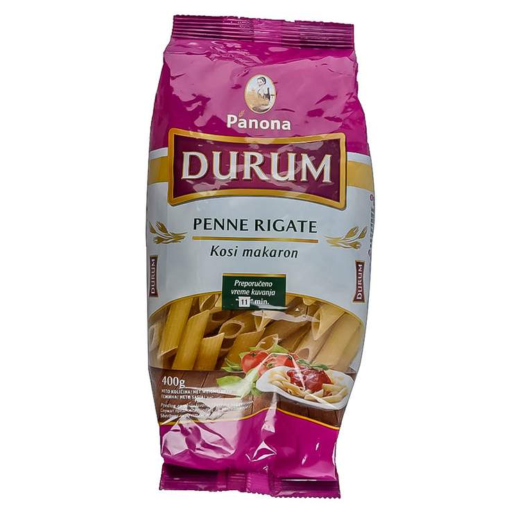 Panona Durum Penne Rigate Kosi makaron 400g