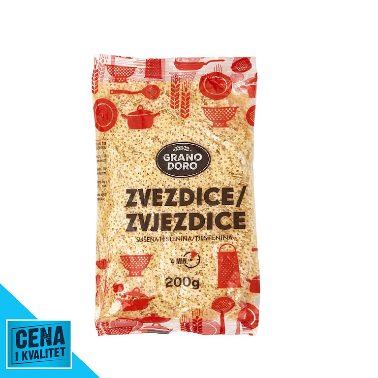 Grano doro testenina zvezdice 200g grano doro