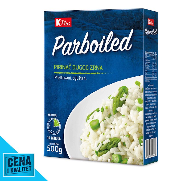 K plus pirinač parboiled 500g k plus