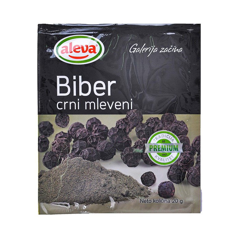 Aleva crni mleveni biber 20g Aleva