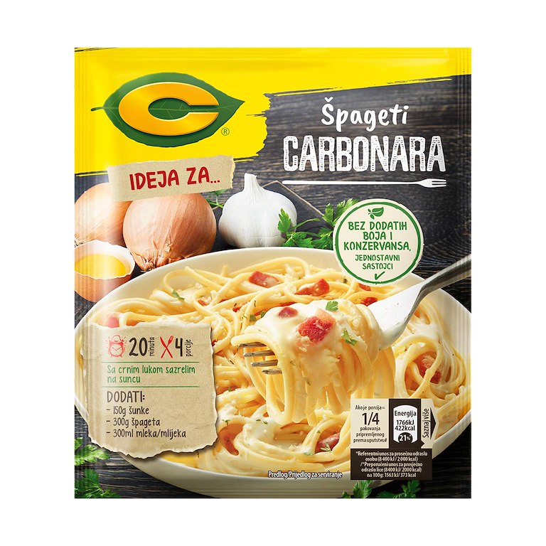 C začin za špagete carbonare 37g c