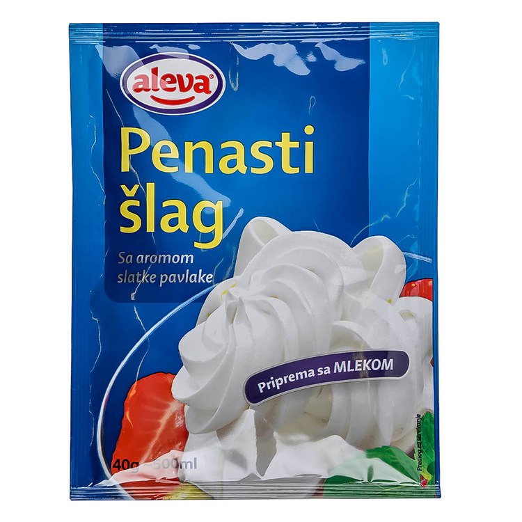 Aleva Penasti šlag sa aromom slatke pavlake 40g