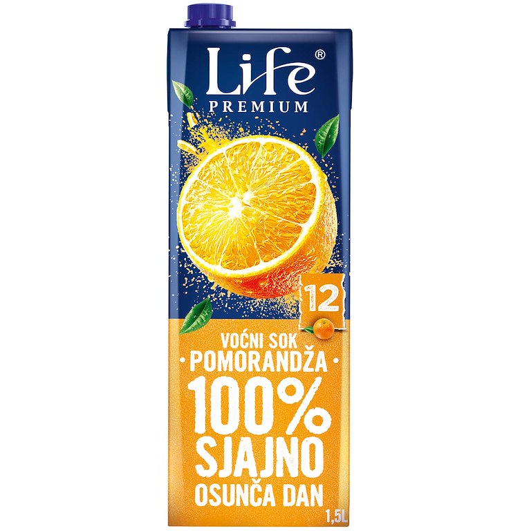 Life sok premium 100% pomorandža 1.5l life