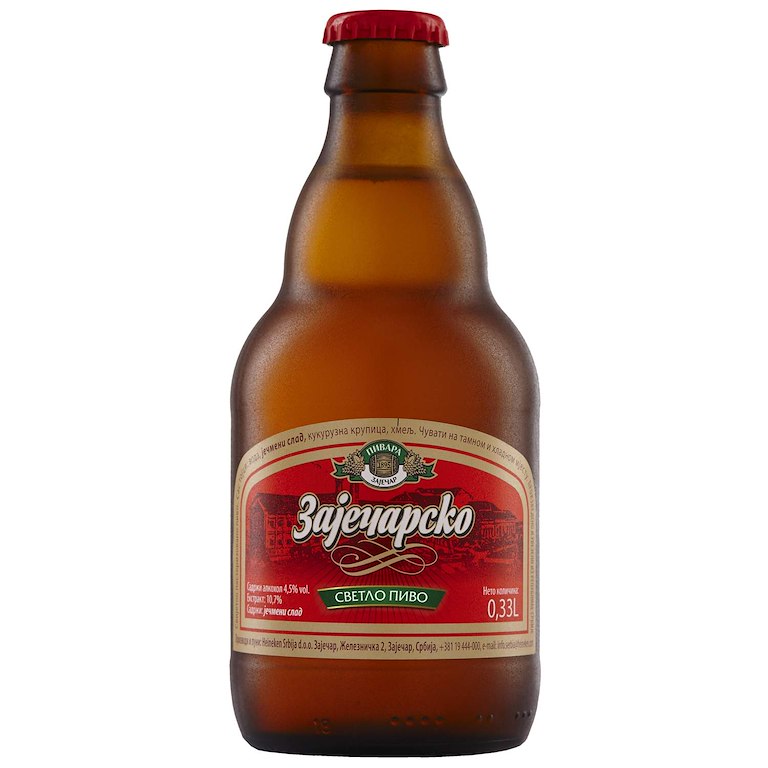 Zaječarsko svetlo pivo 0,33l