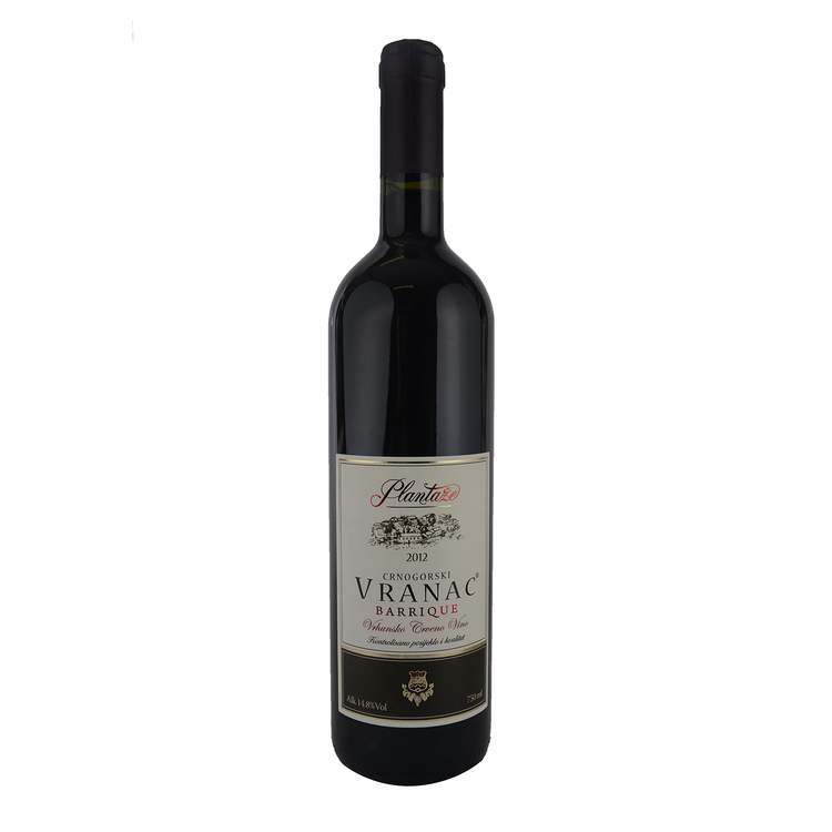 Plantaže crnogorski Vranac Barrique crveno vino 0,75l