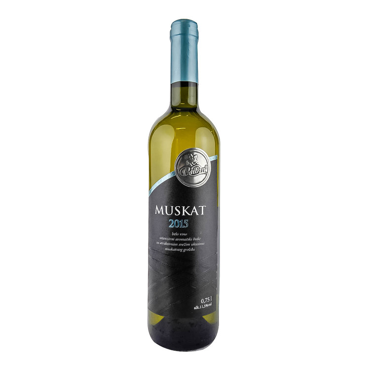 Muskat belo vino-inezivni aromatski buke sa atraktivnim svezim ukusima muskatnog grozdja 0,75 l