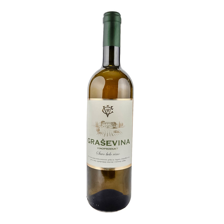 Vinoprodukt Graševina suvo belo vino 0,75l